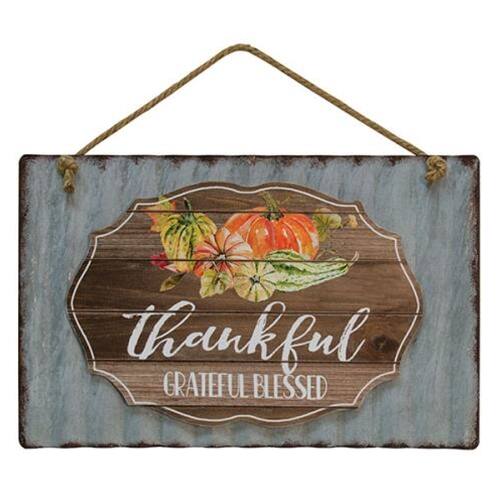 BreeBe *Thankful Grateful Blessed Sign Multi G90487 - Best Buy