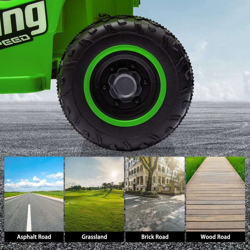 GARVEE 6V Kids Ride on ATV, 4 Wheeler Electric Quad Car with LED Lights ...