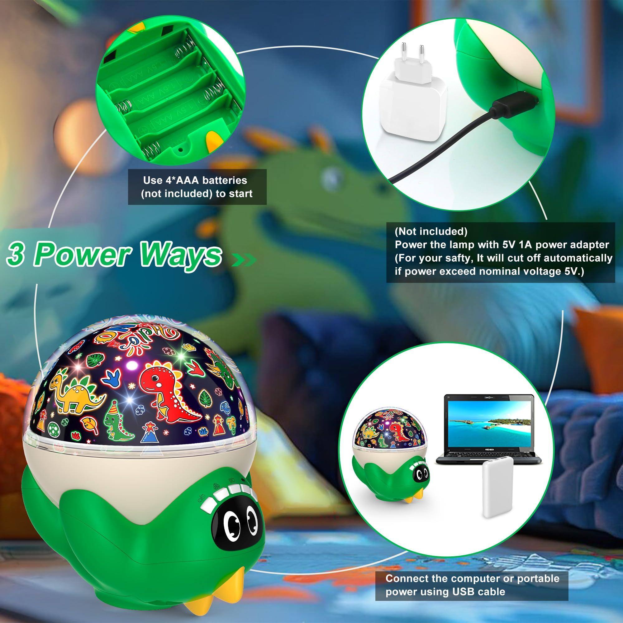 The Best Inks Dinosaur Night Light Projector For Room Boy Girl Dino ...