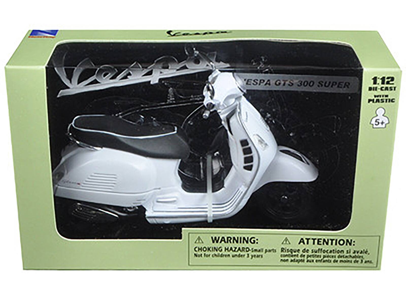 Vespa GTS 300 Super Motorcycle 1/12 by New Ray White 57243B - Best Buy