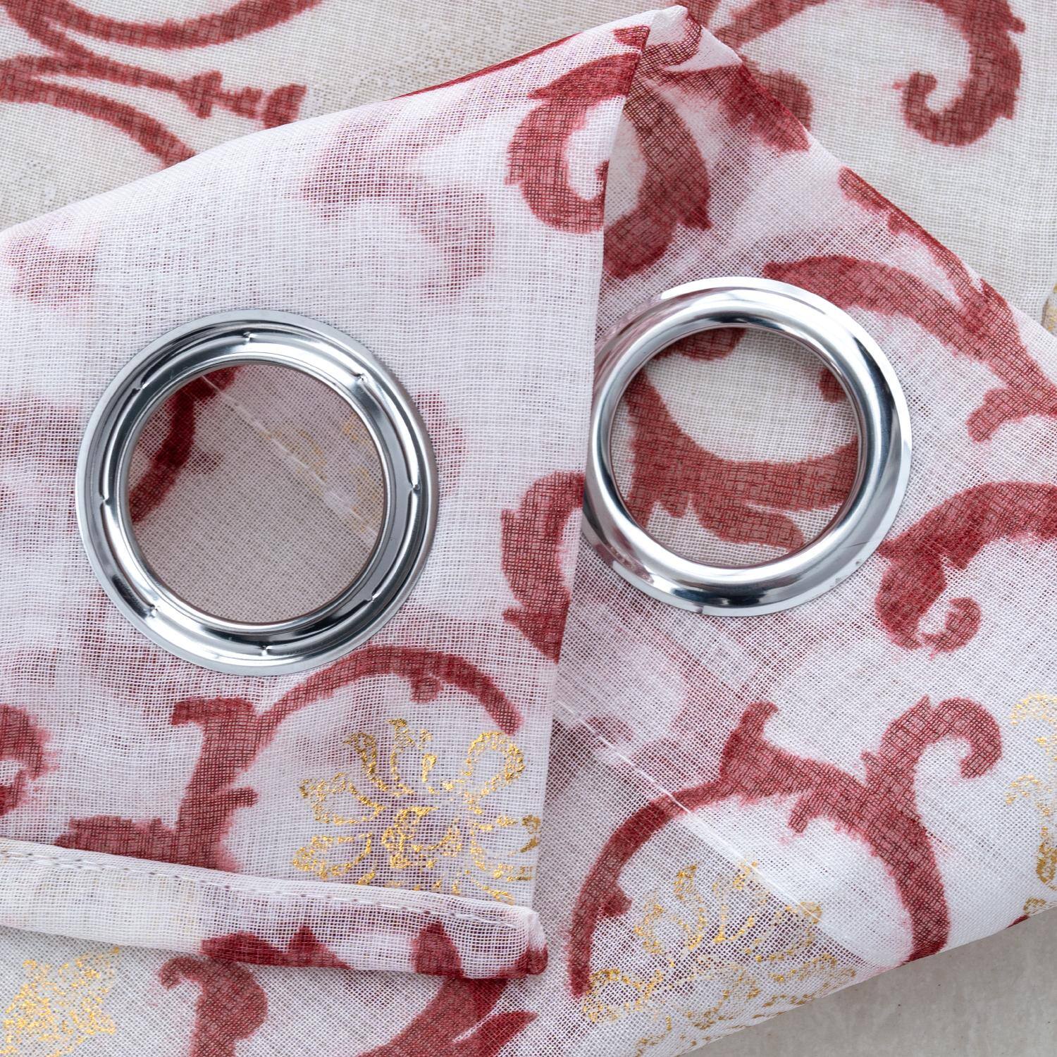 RT Designers Collection Crown Grommet Sheer Metallic Printed Doily ...