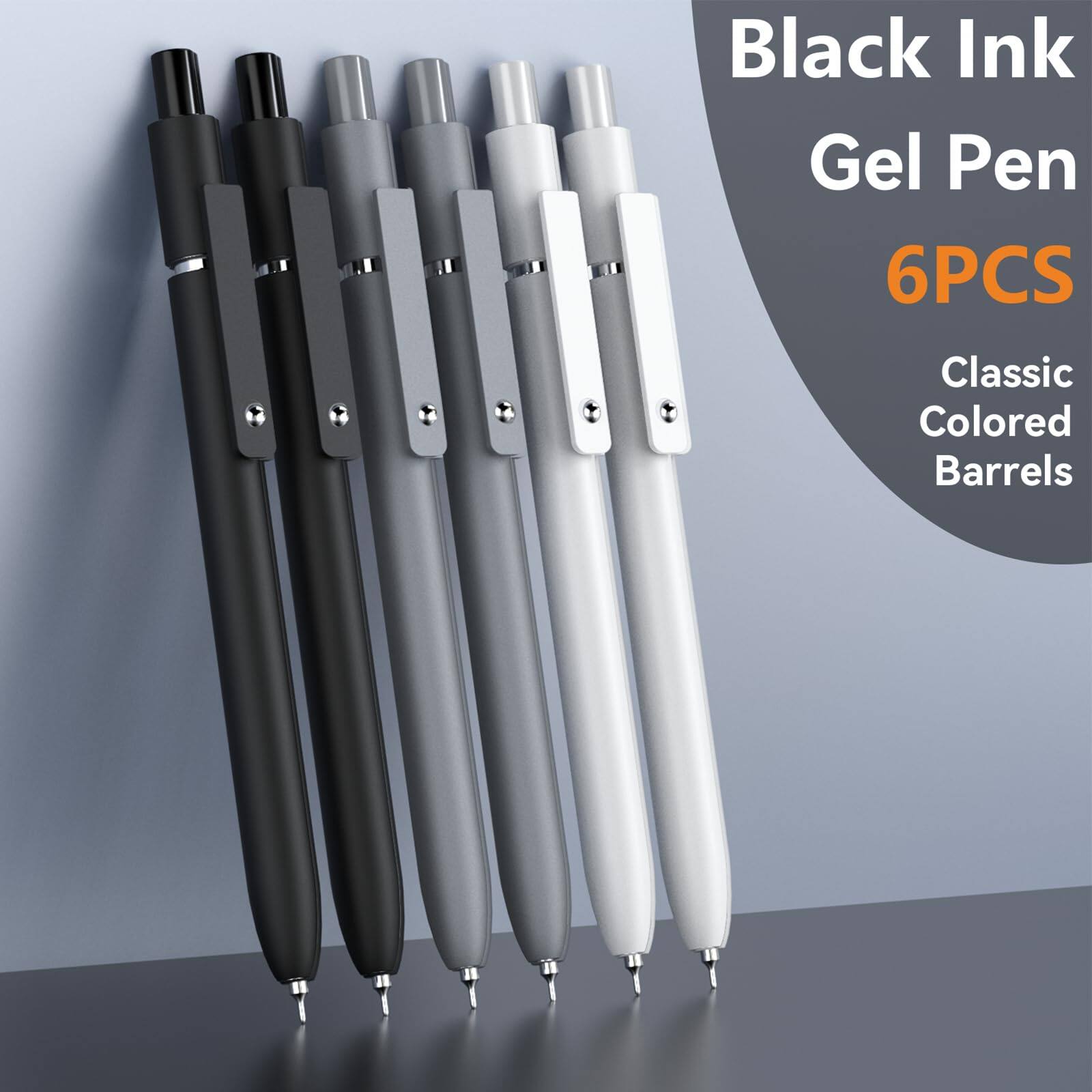 Paradigms Interiors Gel Pens 6 Fine Point Ink Pen With Smooth Writing ...