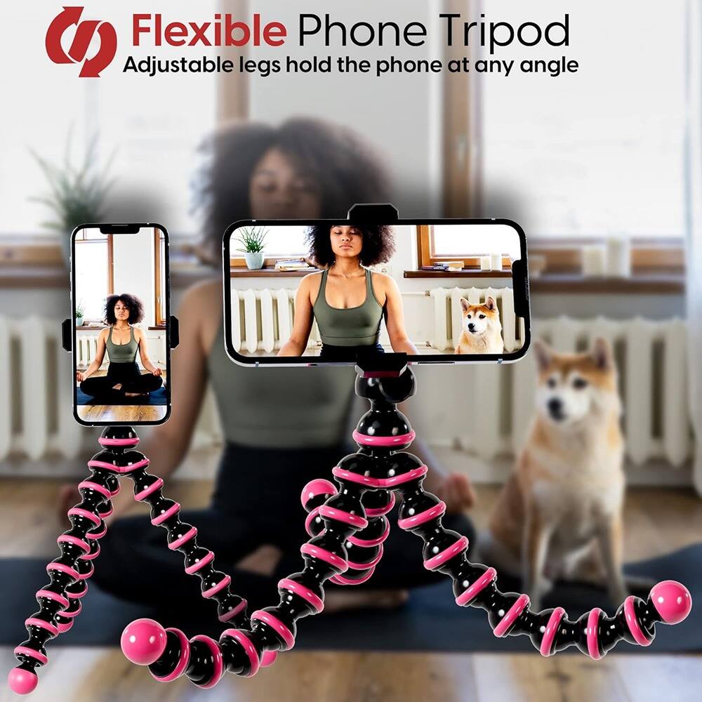 Schertz Flexible Tripod for iPhone, Android & Cameras – Bendable Legs ...