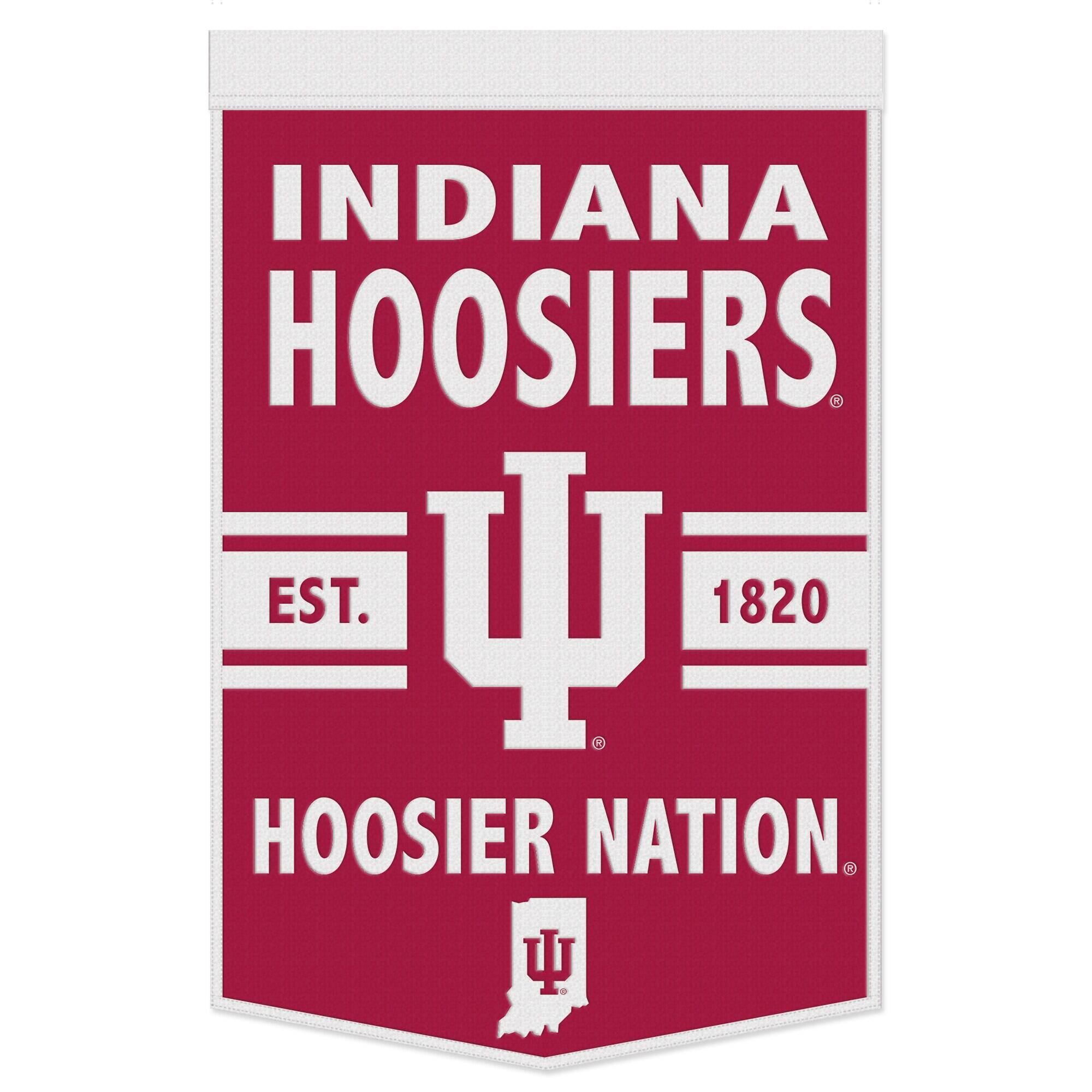 WinCraft Indiana Hoosiers 24" x 38" Primary Logo Banner Multicolor ...