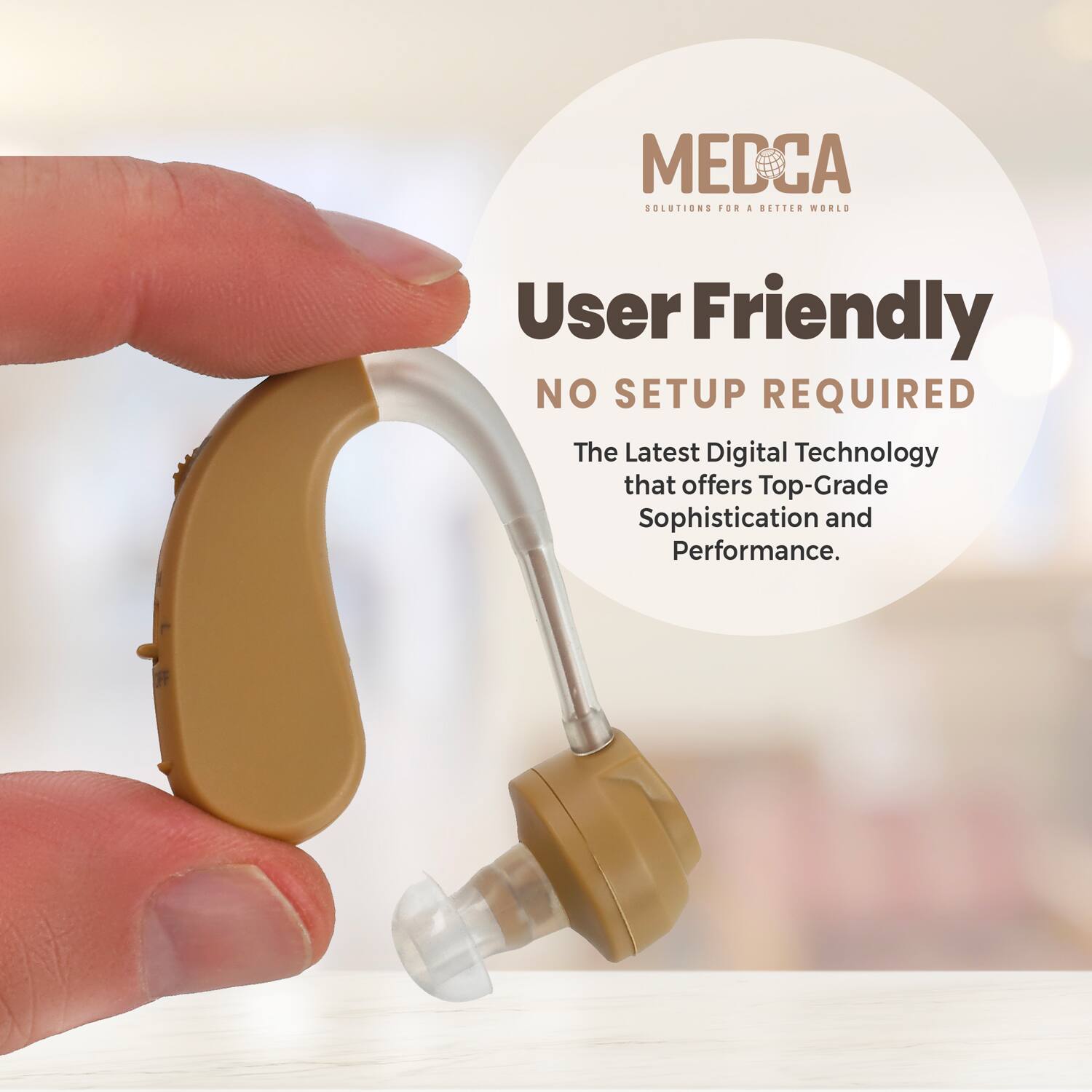 MEDca Hearing Amplifiers Set with New Digital Technology Almost ...