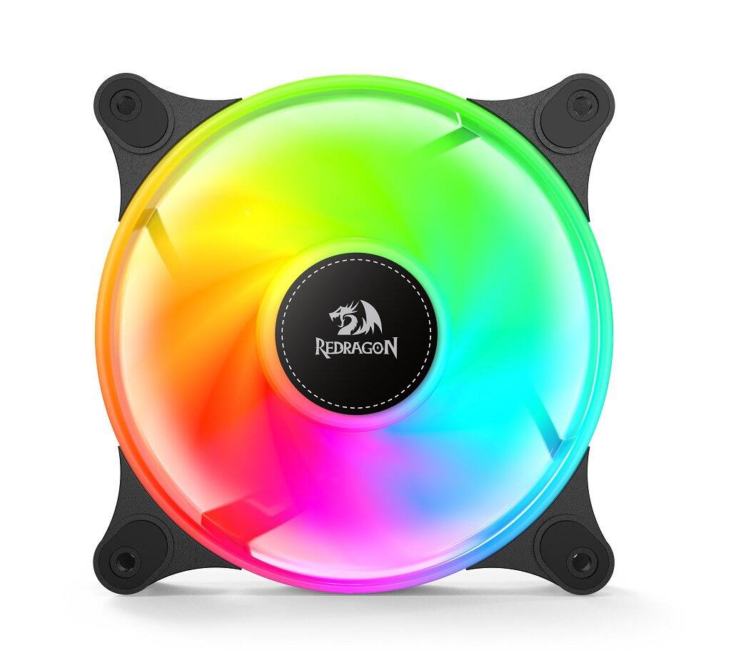 REDRAGON GC F013 X 3 CPU Fan 120mm ARGB Case Cooler Fan Black GC-F013 ...