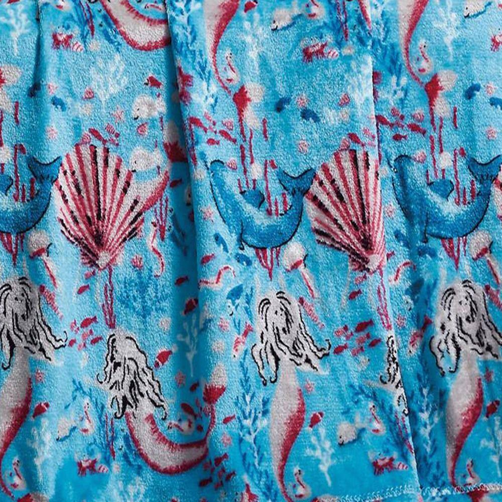 Noble House Plazatex Mermaid Micro plush Decorative All Season Color 50 ...