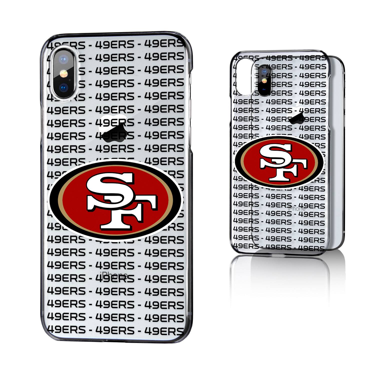 Keyscaper NFL San Francisco 49ers iPhone Clear Text Backdrop Design ...