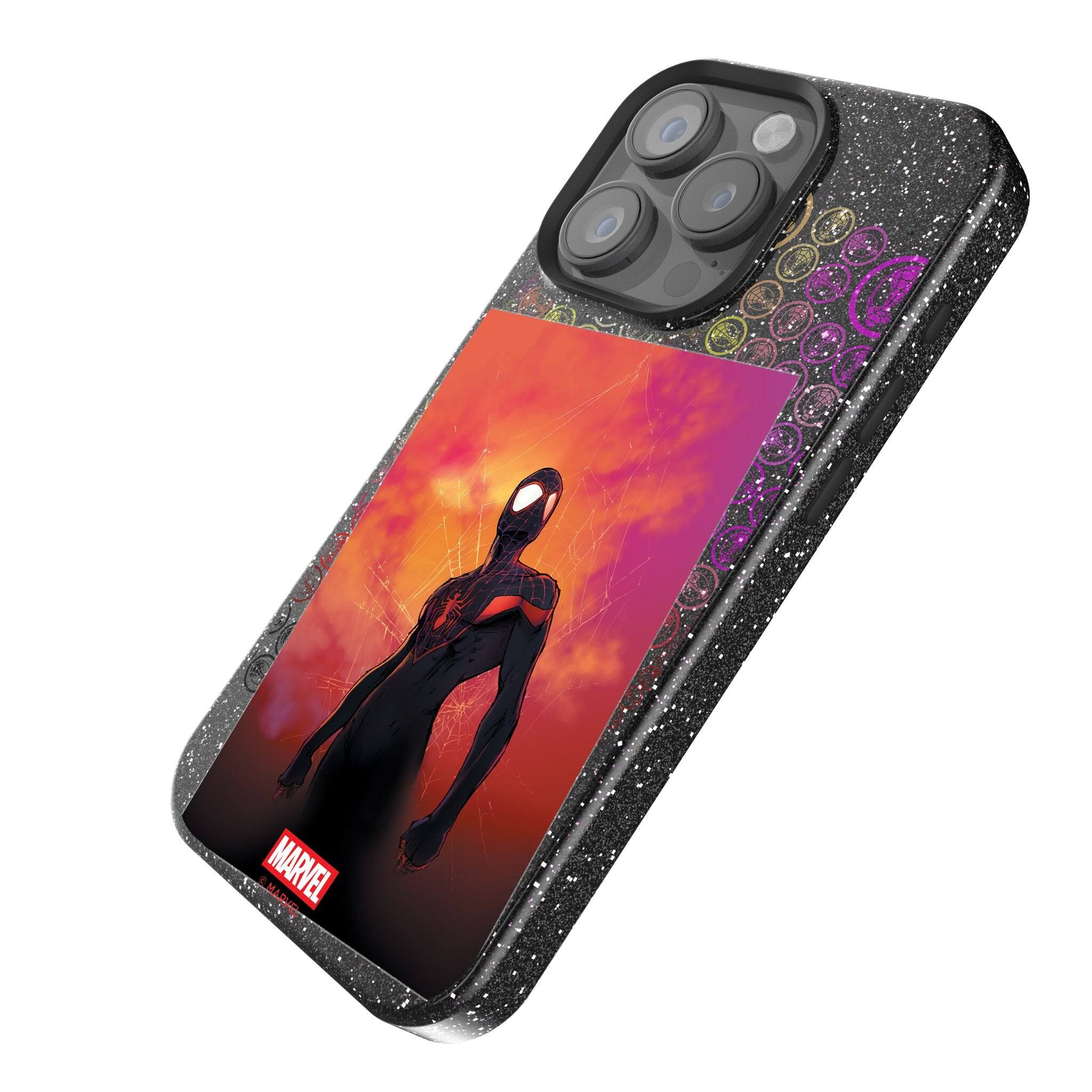 Keyscaper Marvel Cover Art Black Bling Phone Case Apple iPhone 16 Pro ...