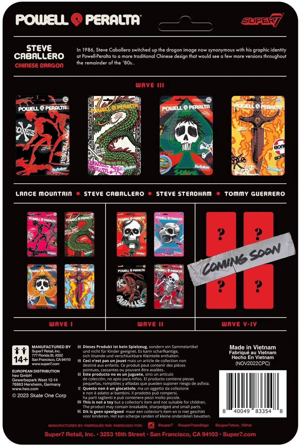 Steve Caballero Super7 Powell Peralta Reaction Figure Wv3 Steve ...