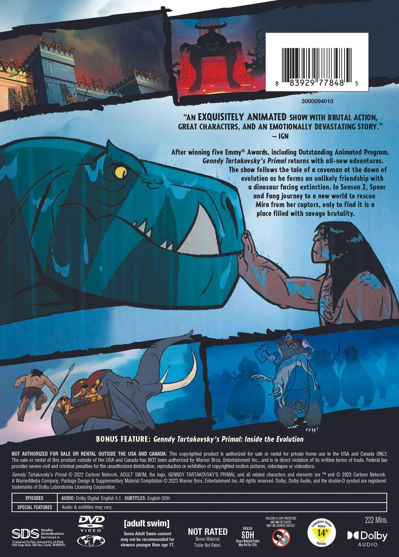 Genndy Tartakovsky's Primal: The Complete Second Season [DVD] [Standard] - Best Buy