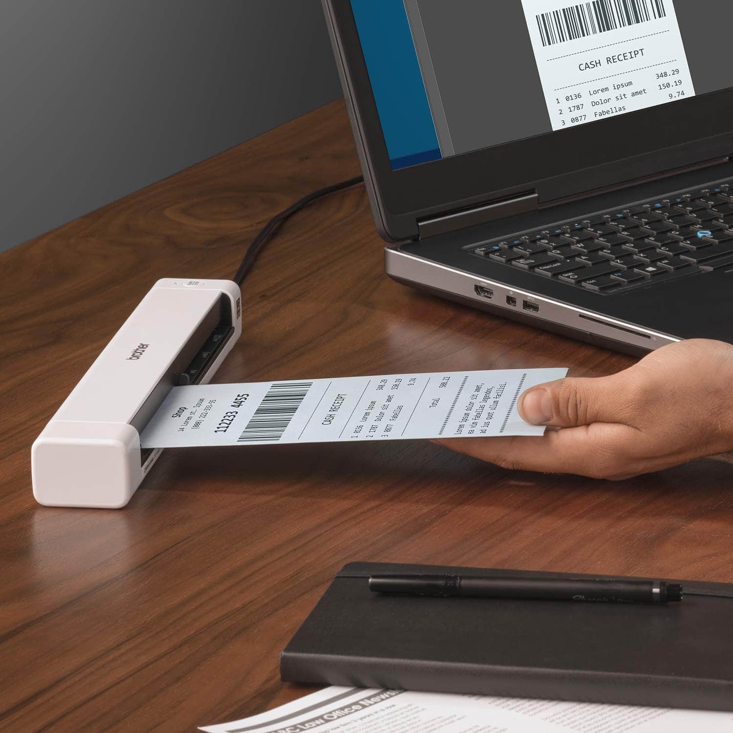 Customer Reviews: Brother DS-640 Compact Mobile Document Scanner White ...