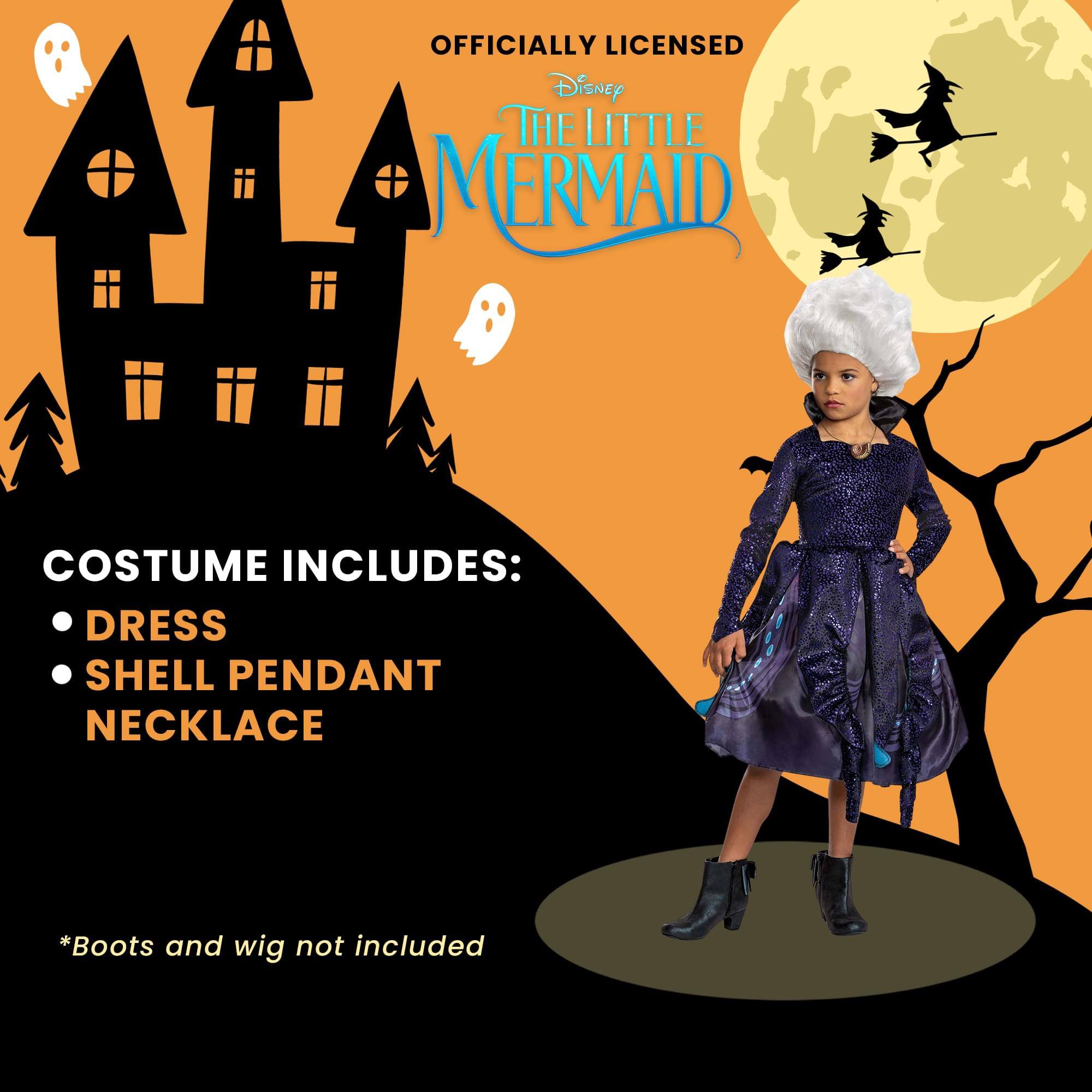 Disguise Disney The Little Mermaid Ursula Deluxe Child Costume | M (7 8 ...