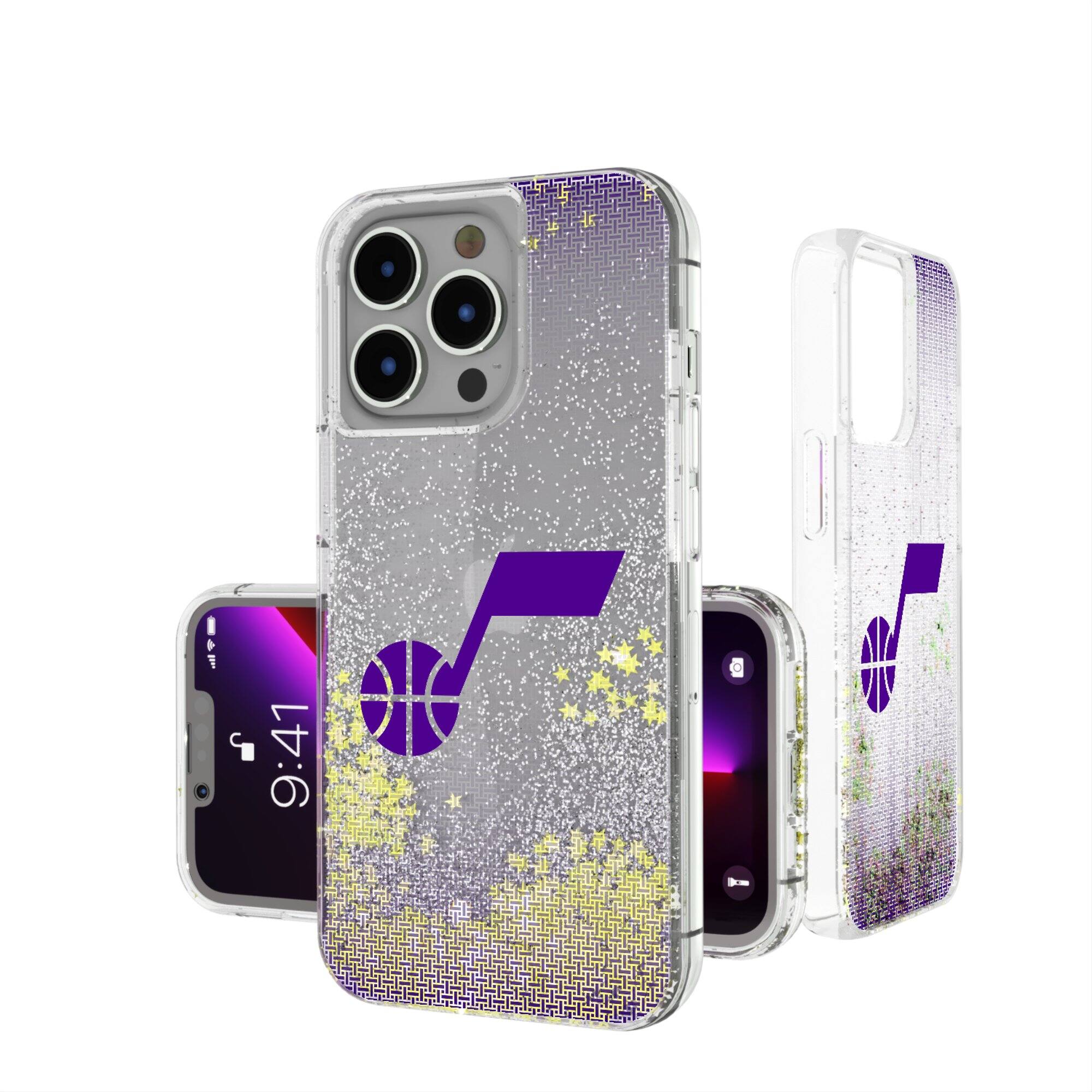 Keyscaper NBA Utah Jazz Linen Logo iPhone Glitter Case 16 Pro ...