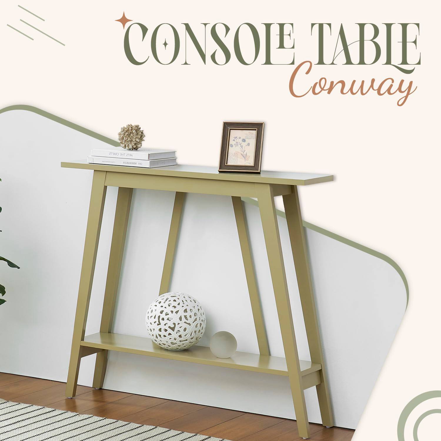 Kings Brand Furniture Conway Console Table Functional Narrow Wood ...