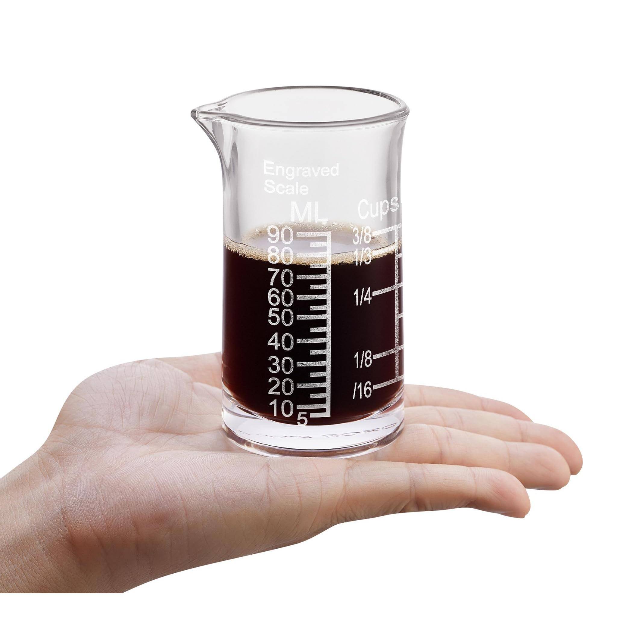 Dapper Styles Ackers / Glass Measuring Cup Shot With Double Scale ounce ...