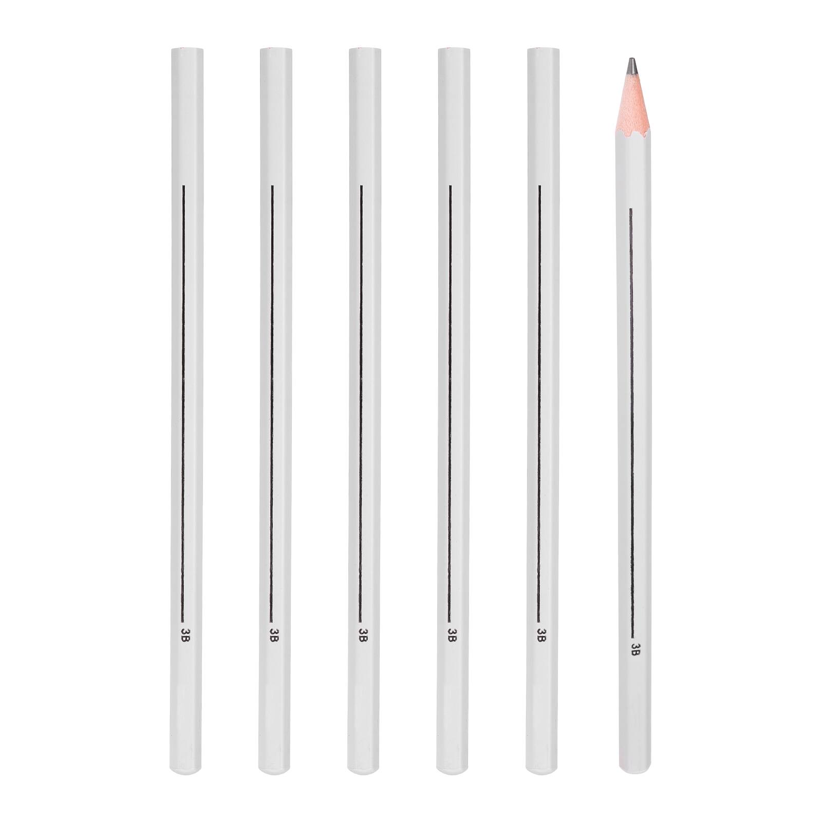 Unique Bargains 3B Drawing Pencils for Sketching, 6pcs Hexagonal Sketch ...