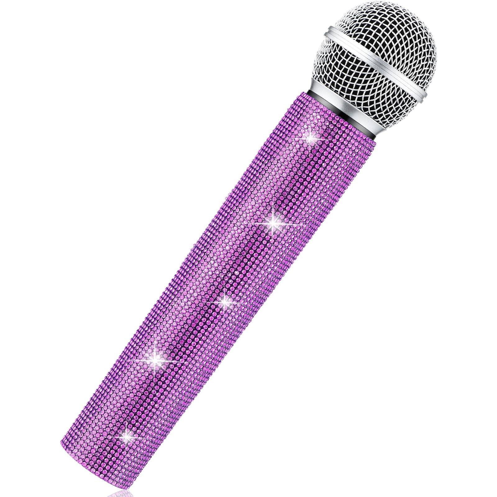 Reds Spade Microphone prop sparkly bling rhinestones plastic play ...