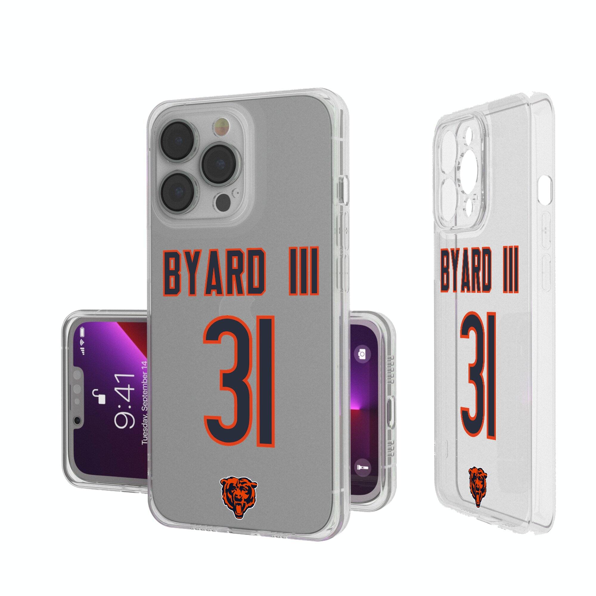 Keyscaper NFL Kevin Byard III Chicago Bears iPhone Clear Case 16 Pro ...