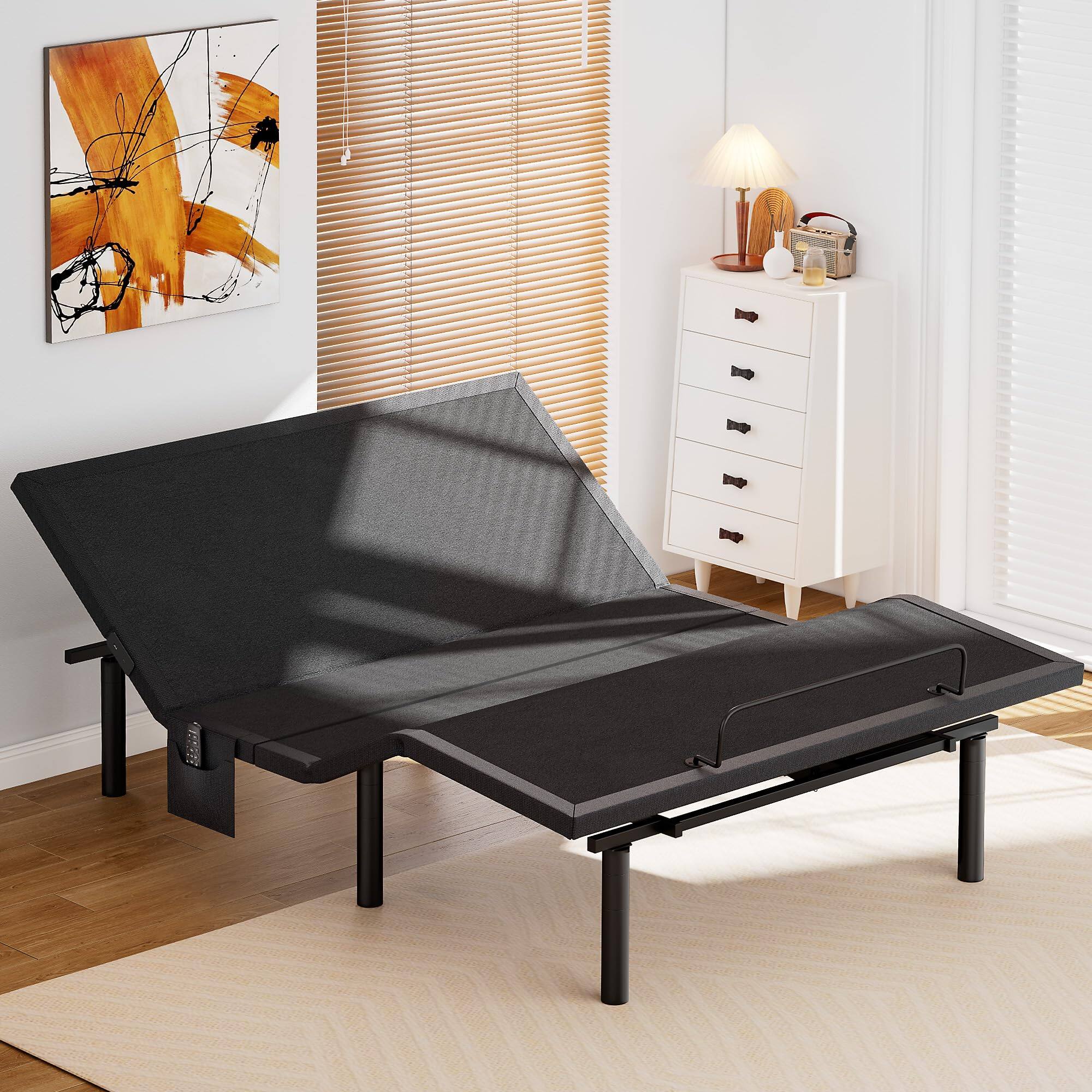 Eden Trails Split King Adjustable Bed Frame with USB Ports, Nightlight ...