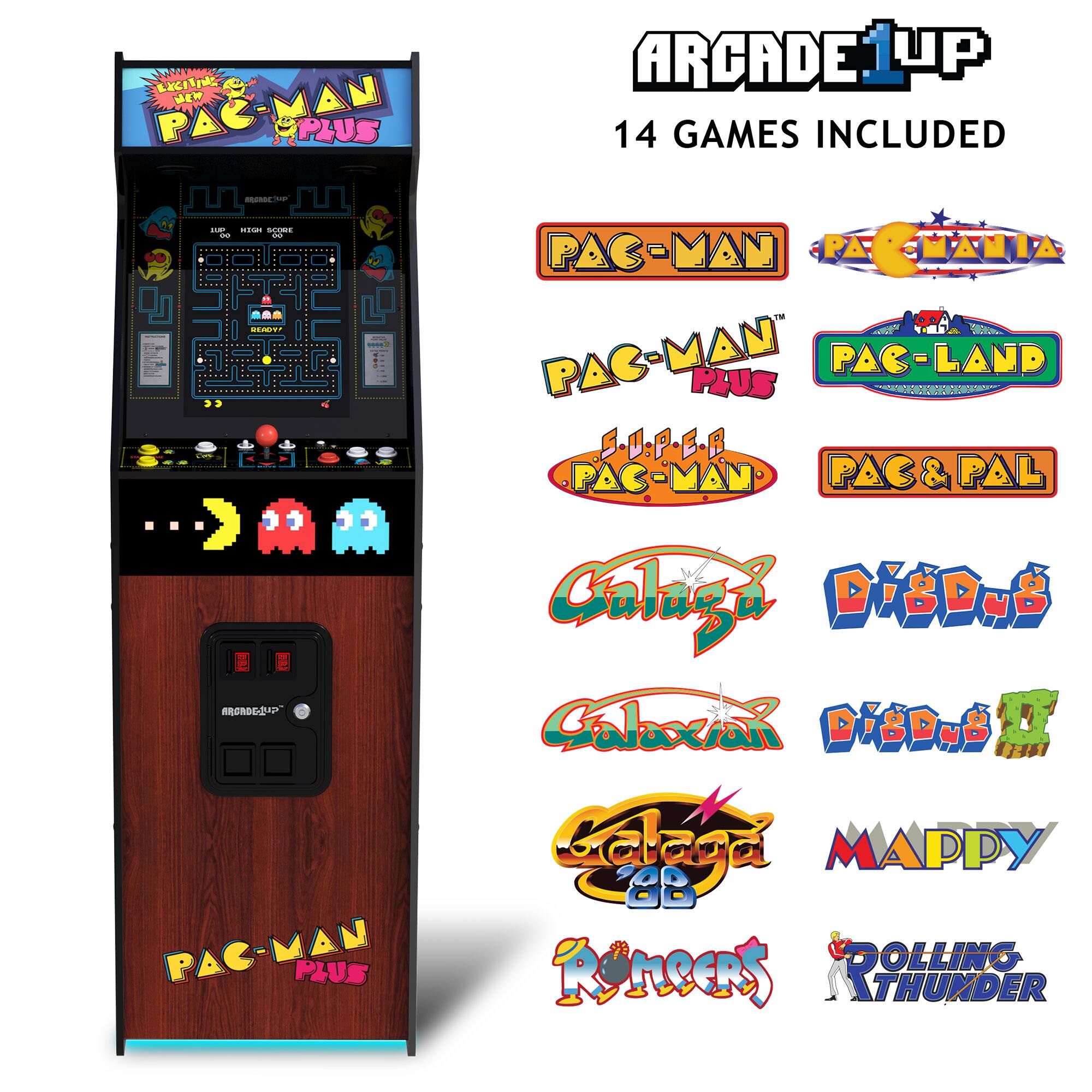 Limited Edition Arcade1Up Pacman Plus Deluxe Limited Edition Arcade Console Brown - Open Box ...