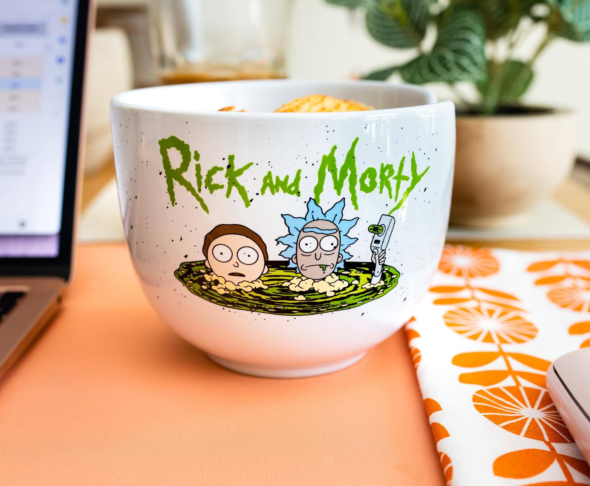 Silver Buffalo Rick and Morty Portal Japanese Dinnerware Set | 20 Ounce ...