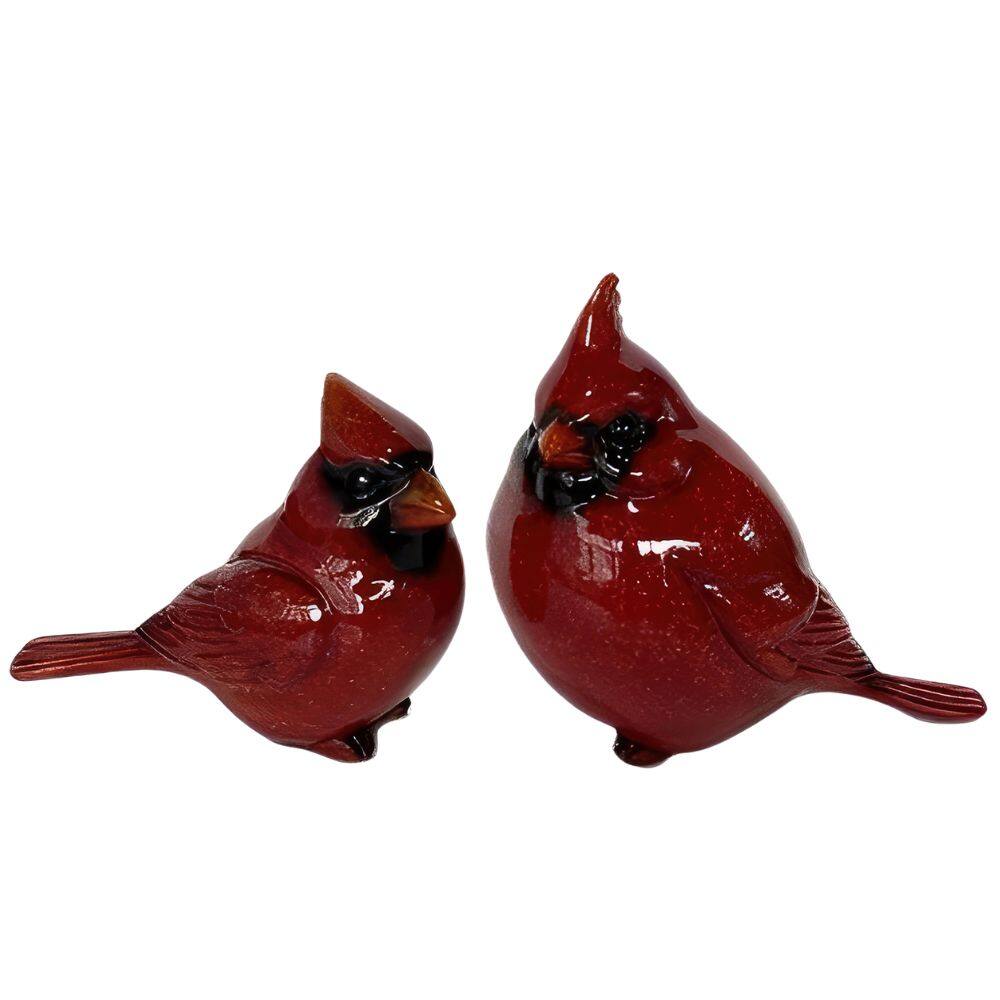 FC Design 2 PC Set 4"H Cardinal Couple Figurine Statue Office Desk ...