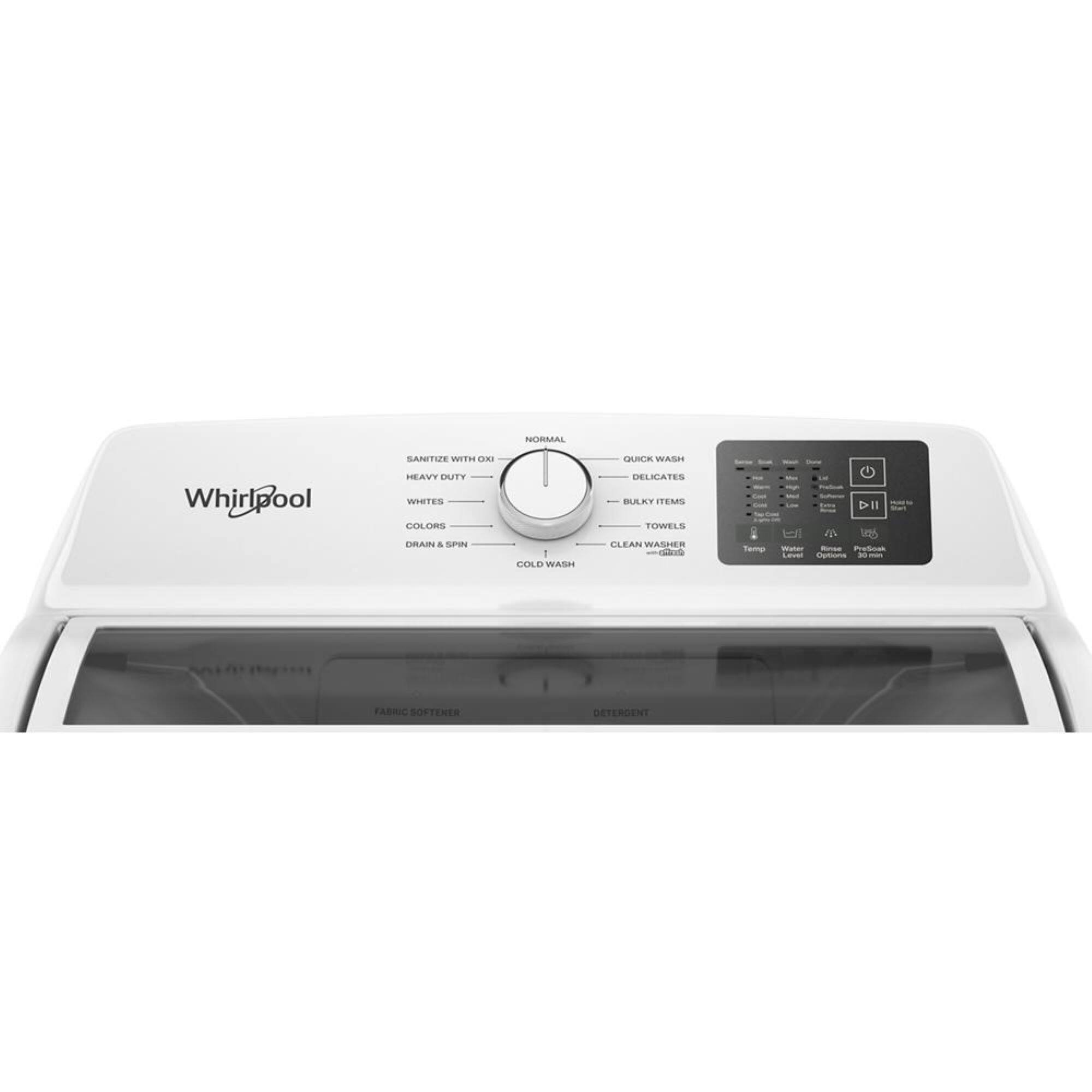 Whirlpool 4.3 Cu. Ft. Top Load Impeller Washer with Quick Wash Cycle ...