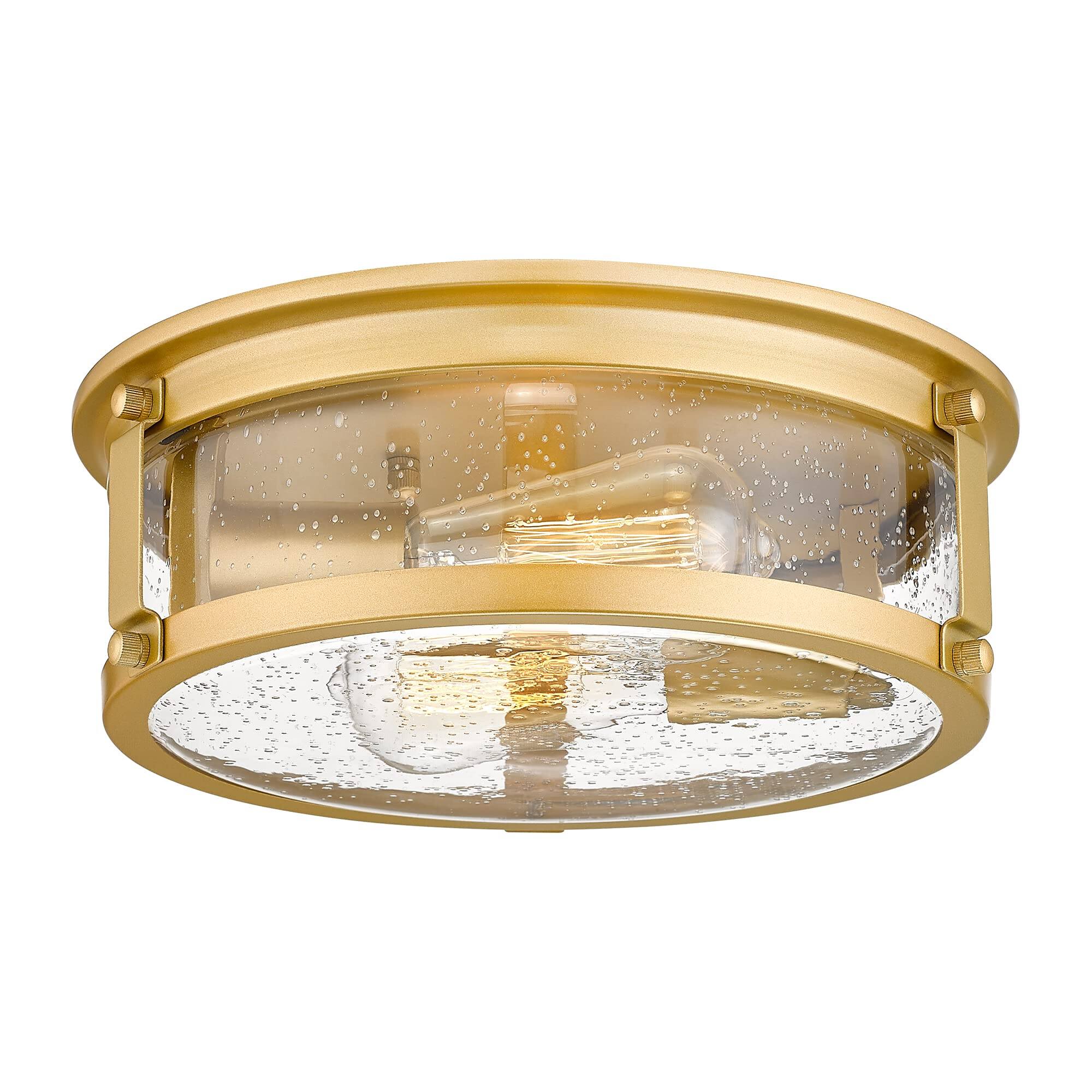 TECH SAFARI Industrial Flush Mount Ceiling Light Farmhouse Metal Cage ...