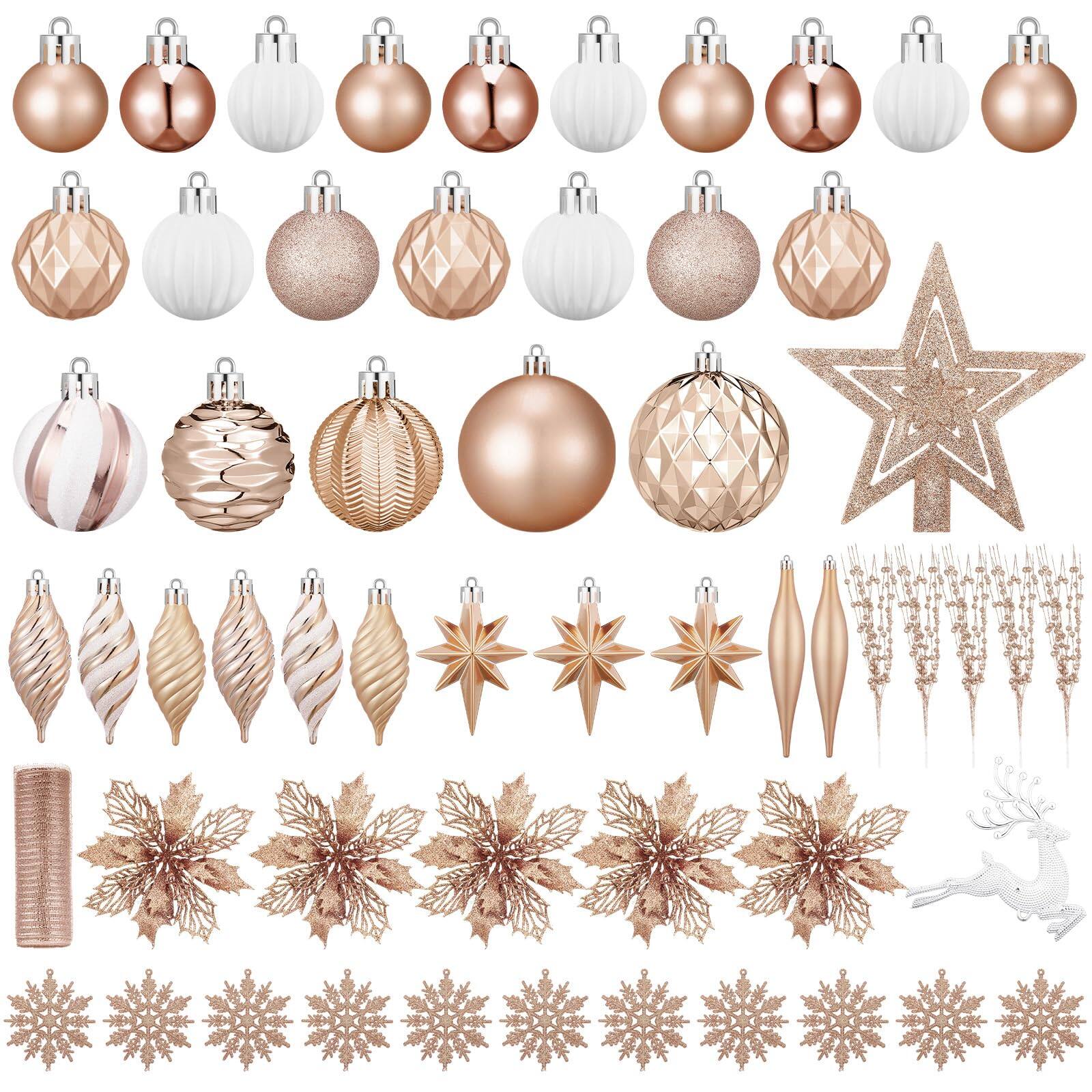 PARKER SLATER 118 Christmas Tree Ornaments Set Including Balls Hanging ...