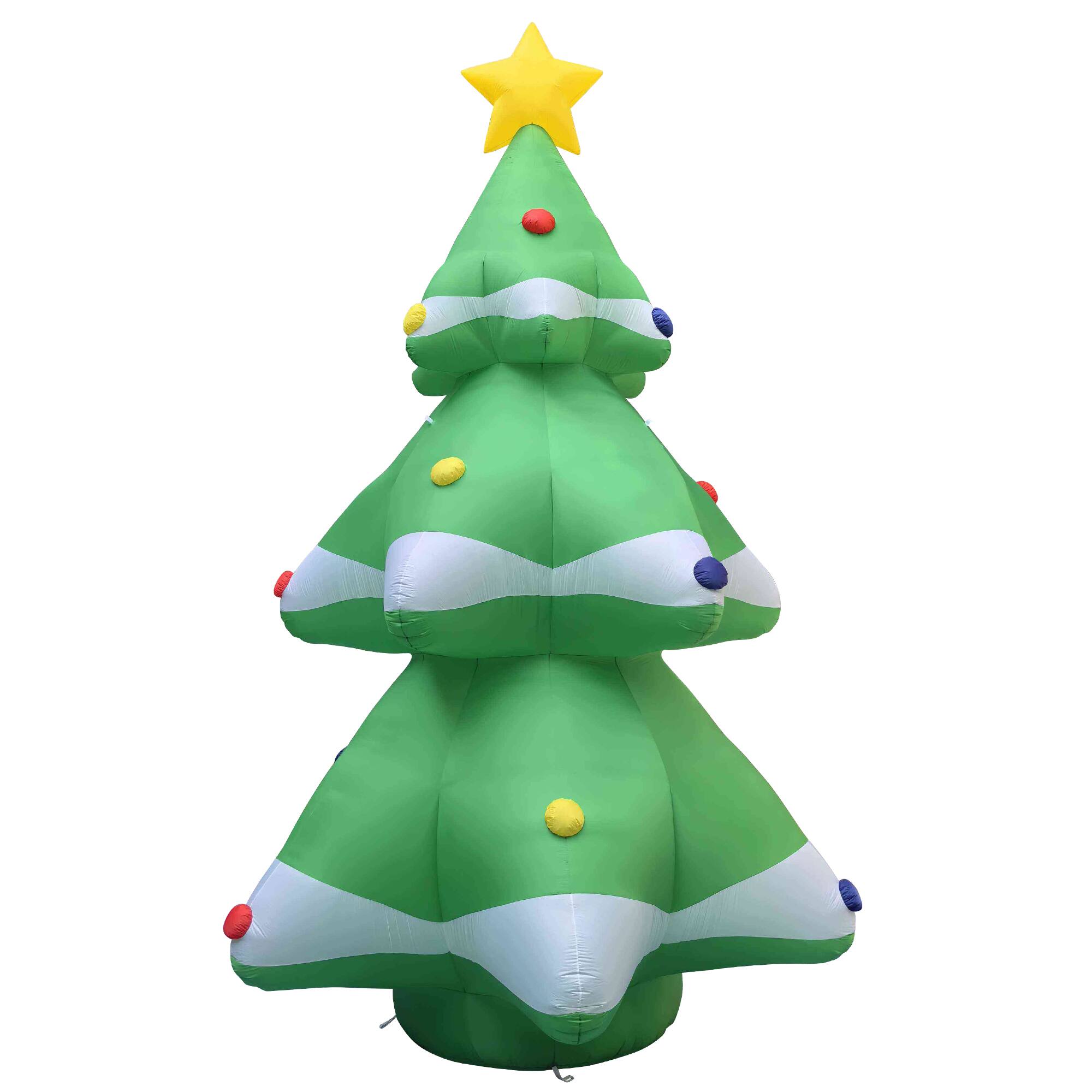 Northlight LED Lighted Inflatable Christmas Tree Commercial Outdoor ...