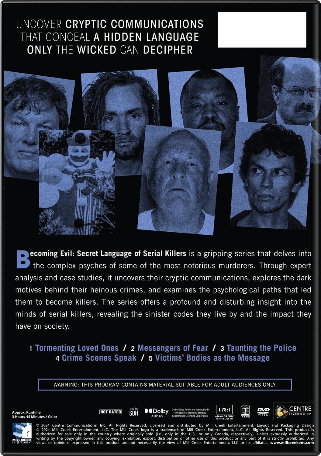 Becoming Evil: Secret Language of Serial Killers DVD - Best Buy