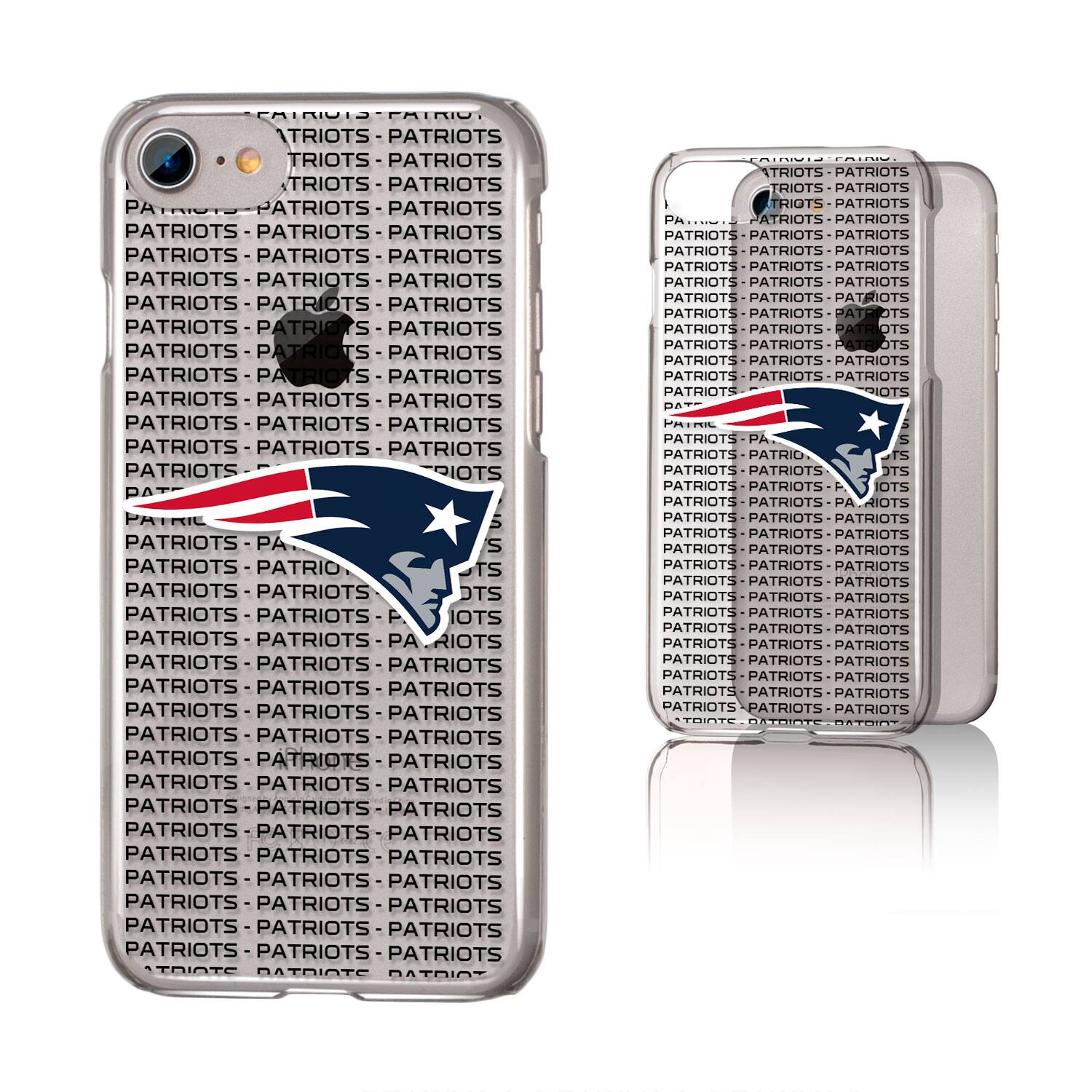 Keyscaper NFL New England Patriots iPhone Clear Text Backdrop Design ...