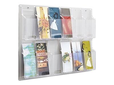 Gould Plastics Safco Reveal Brochure Holder Plastic Clear 10112 - Best Buy