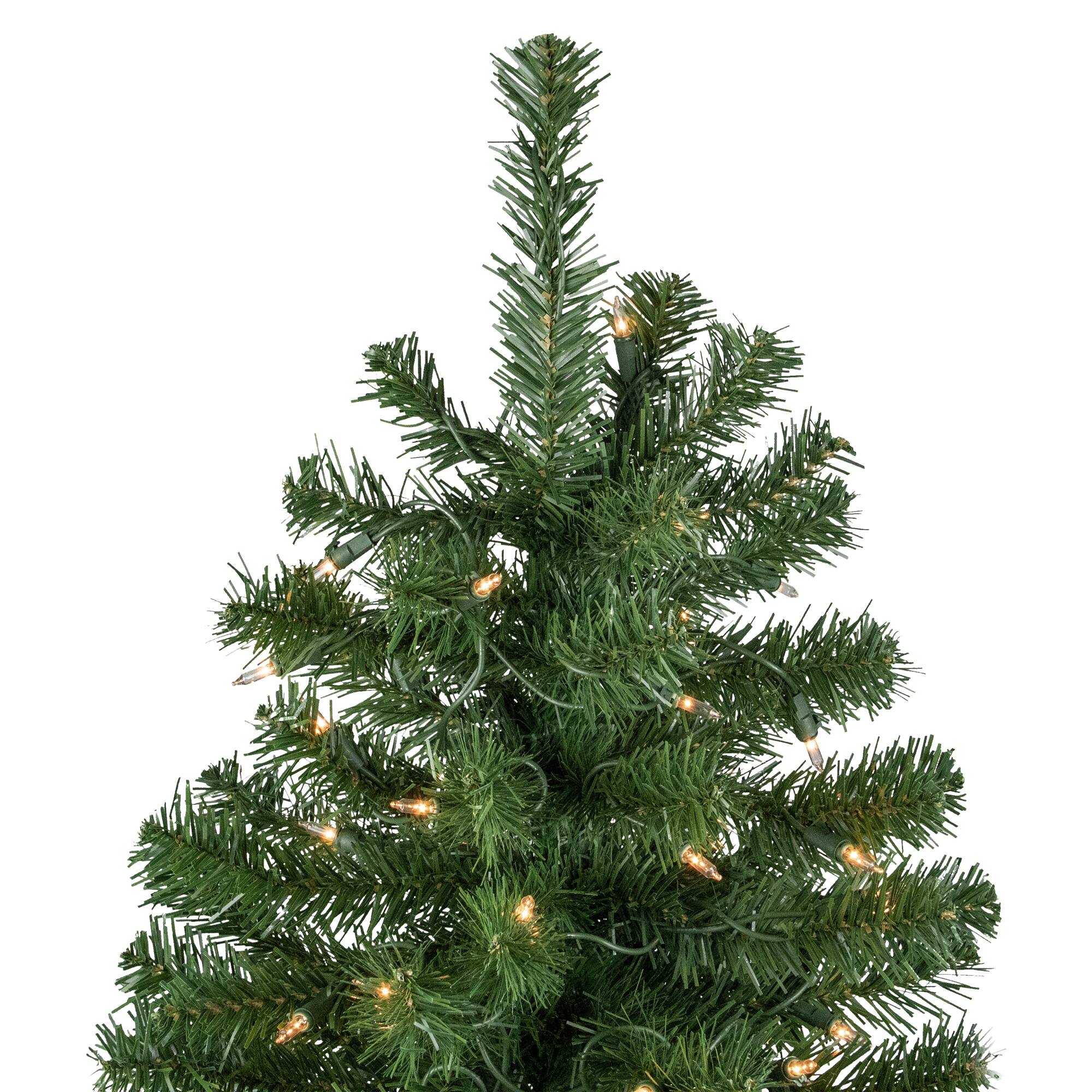 Northlight 7' Pre Lit Norfolk Spruce Artificial Christmas Tree, Clear ...