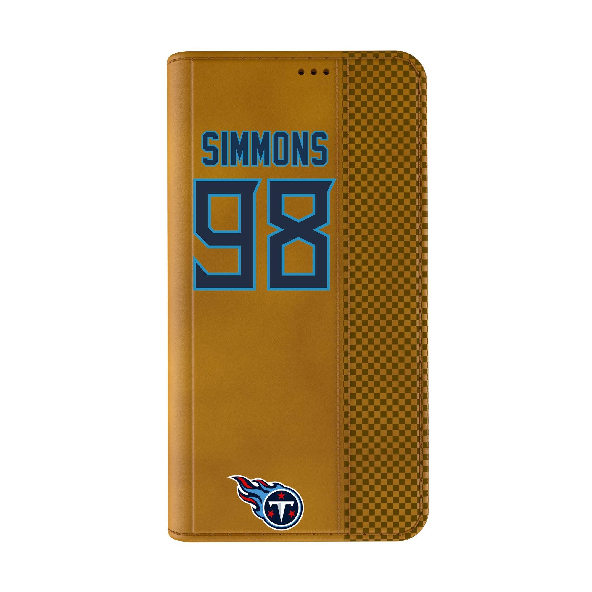 Keyscaper NFL Jeffery Simmons Tennessee Titans Folio iPhone Case 13 Pro ...
