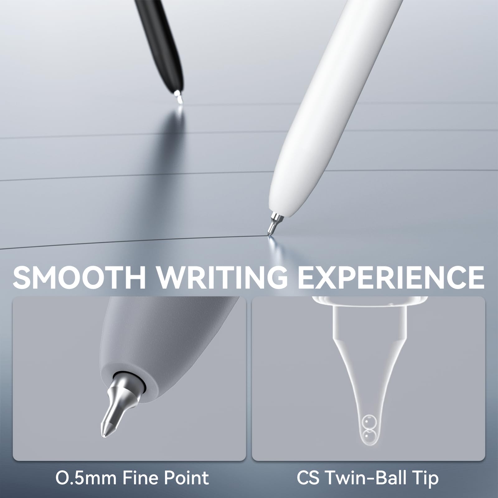 Paradigms Interiors Gel Pens 6 Fine Point Ink Pen With Smooth Writing ...