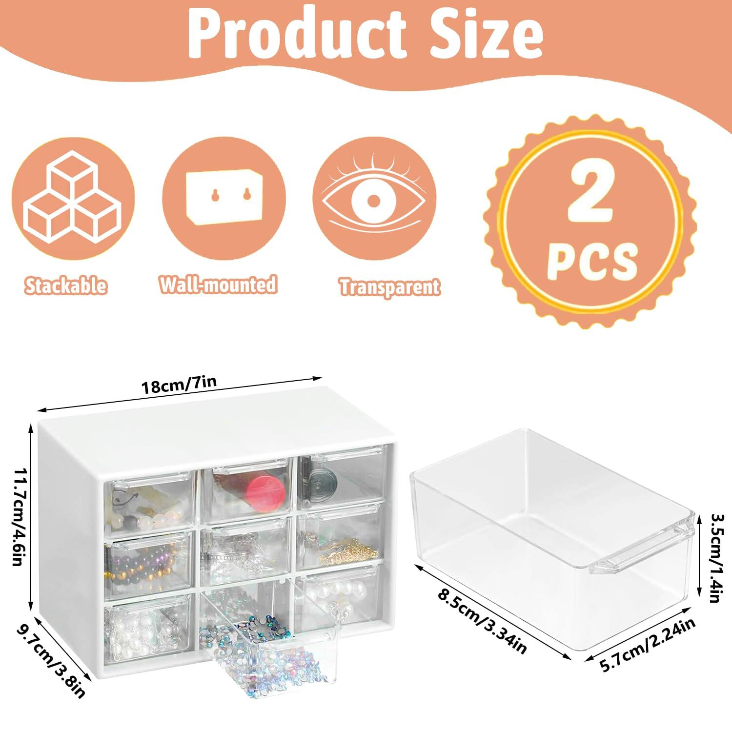 Dapper Styles Christmas Gifts Drawer Organizer Craft Cabinet Storage ...