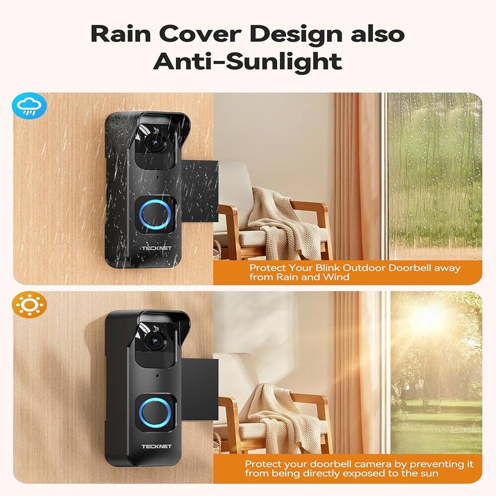 Schertz Blink 1st Gen Doorbell Mount – Anti Theft, No Drill, Rain Cover ...