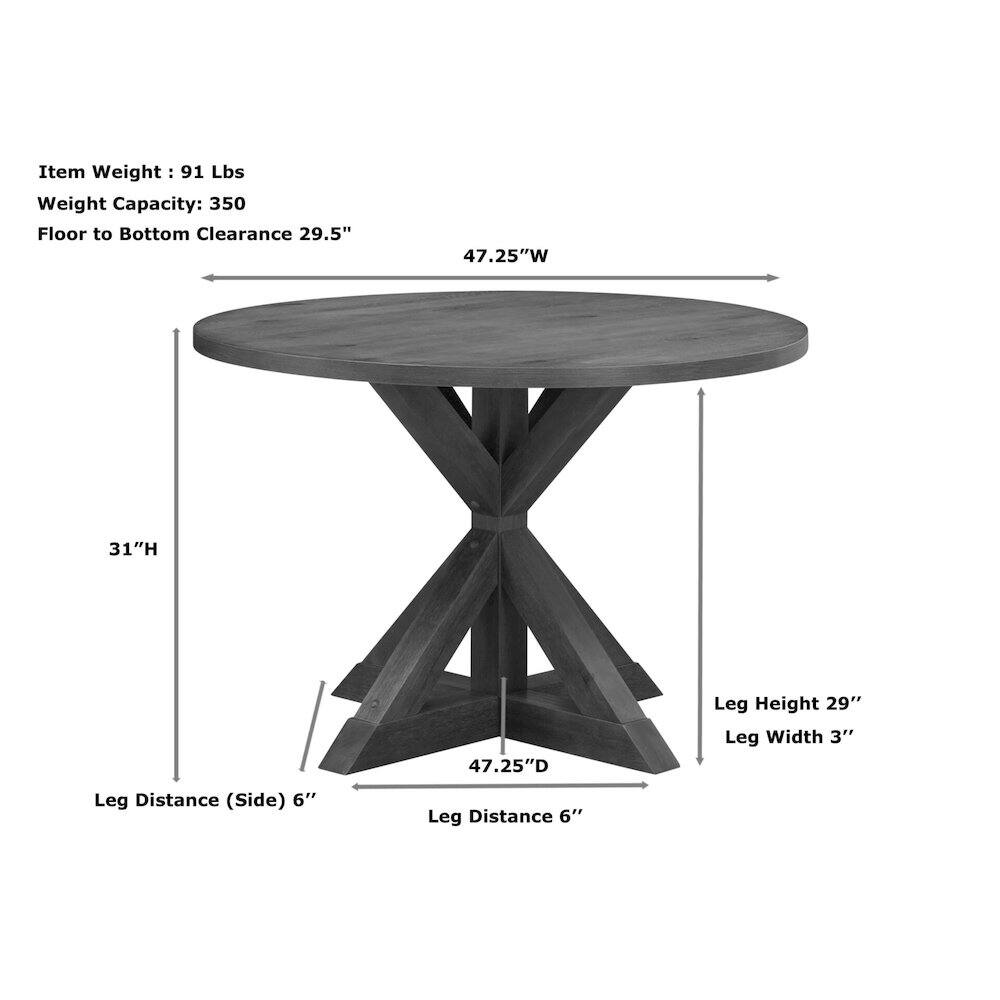 Carolina Chair & Table Diana Trestle Base Dining Table Vintage Honey ...