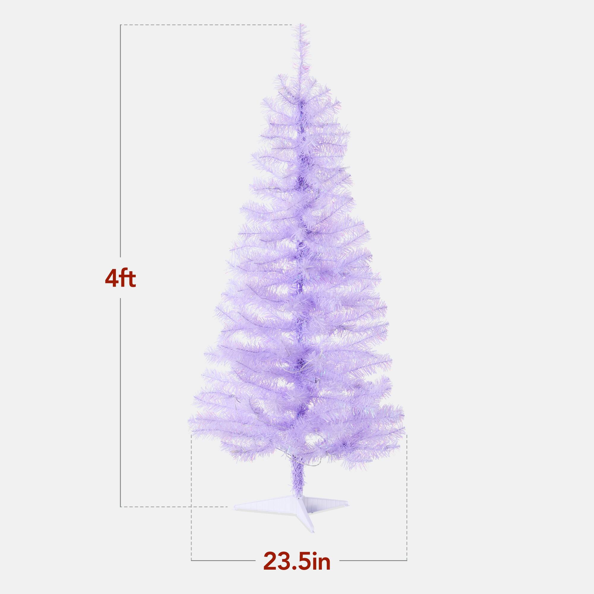Best Choice Products 4ft Pre lit Colored Christmas Tree, Artificial ...