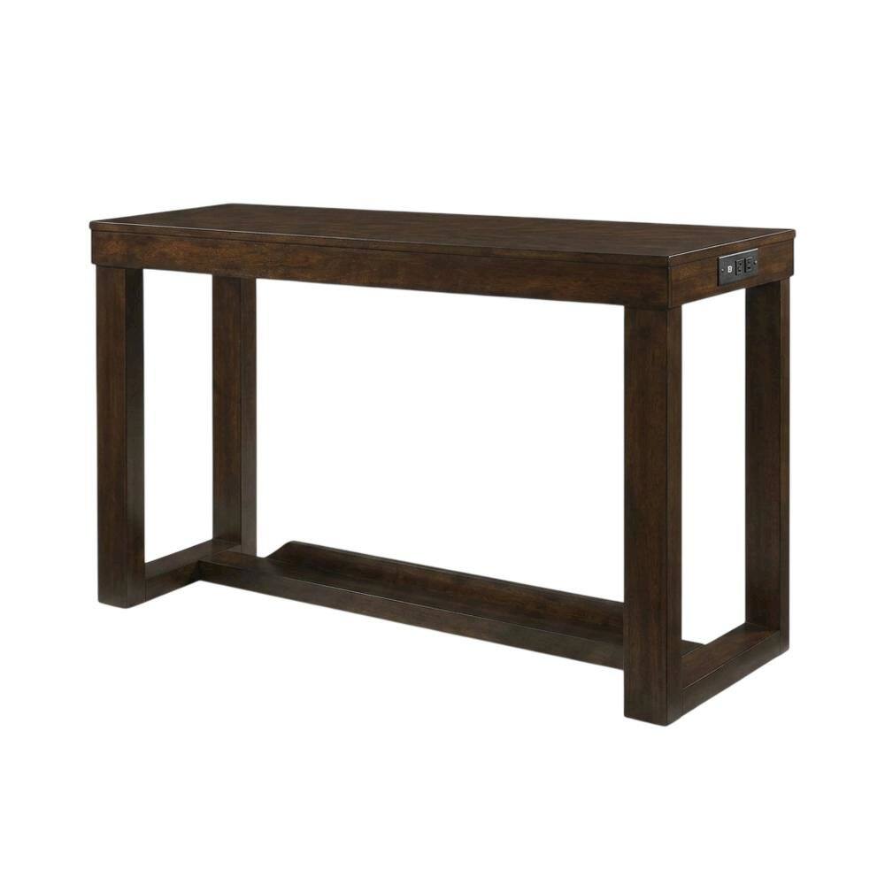 Angle. FurniFact - Transitional Bar Table with Shelf, Multi Counter ...