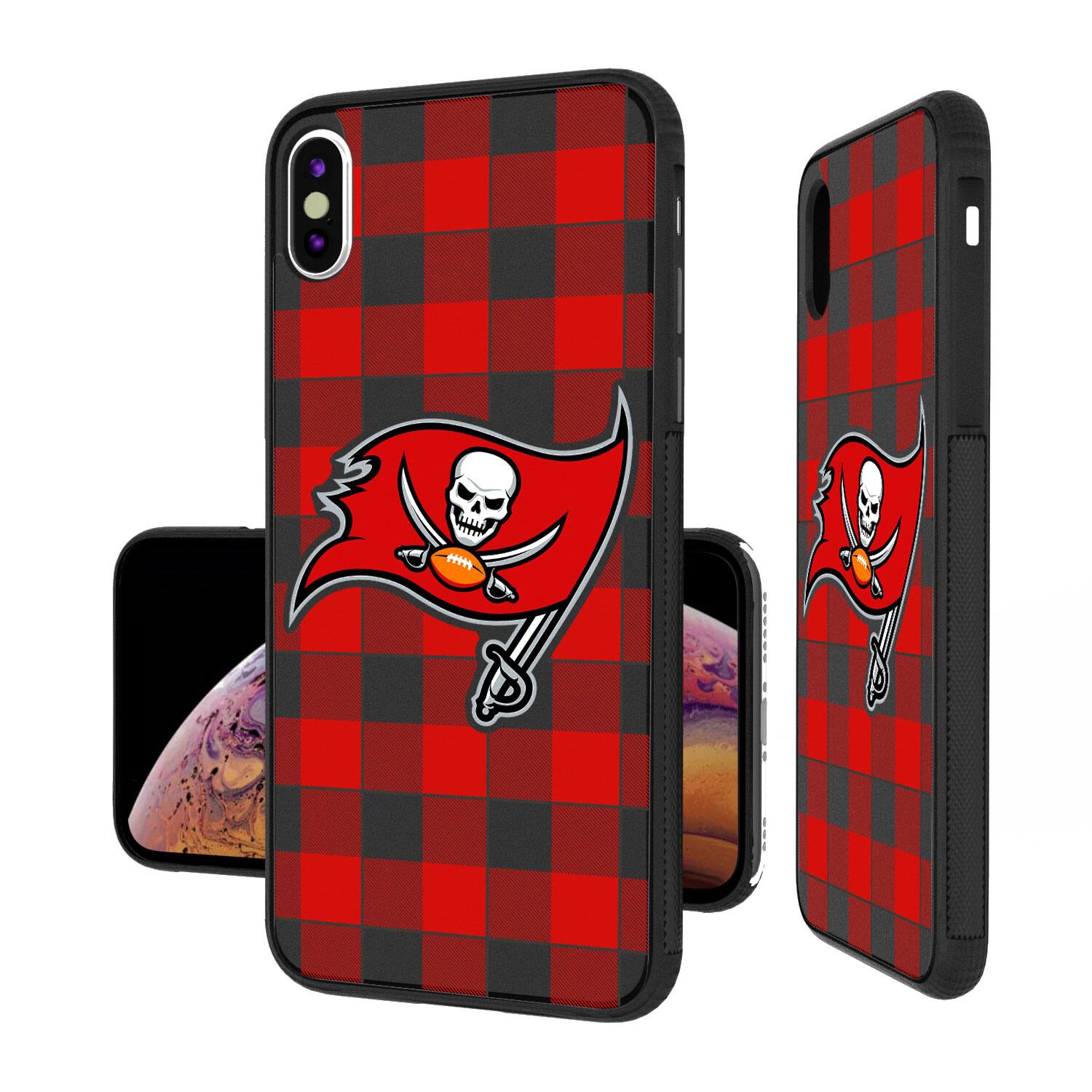 Keyscaper NFL Tampa Bay Buccaneers iPhone Plaid Design Bump Case X/Xs ...