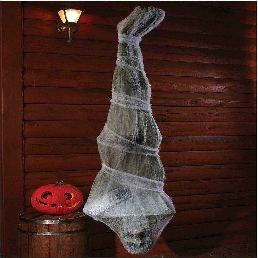 RTMB 72in Cocoon Halloween Decoration, Scary Hanging Prop for Haunted ...