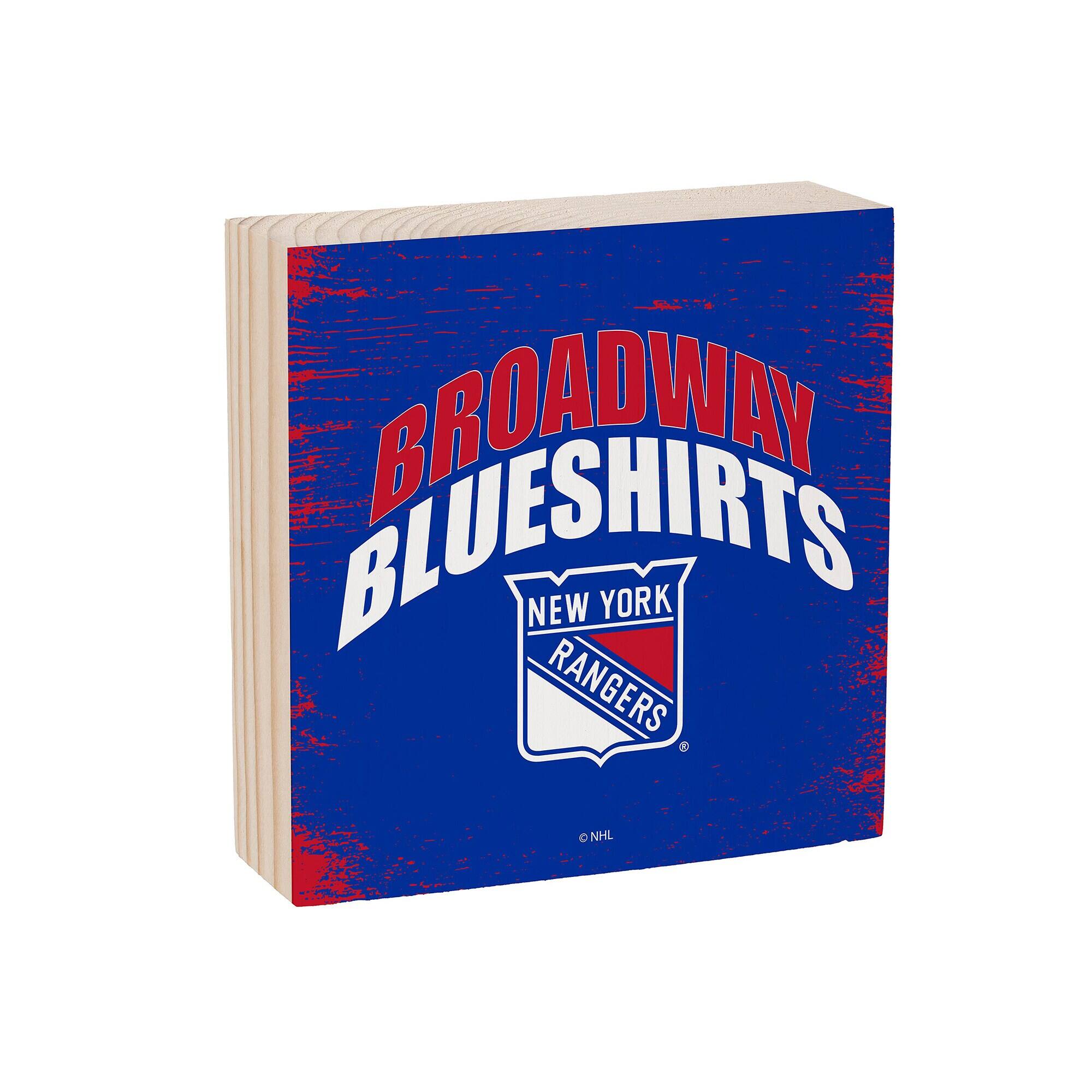 Evergreen Enterprises New York Rangers 6" Square Fan Chant Wood Block ...