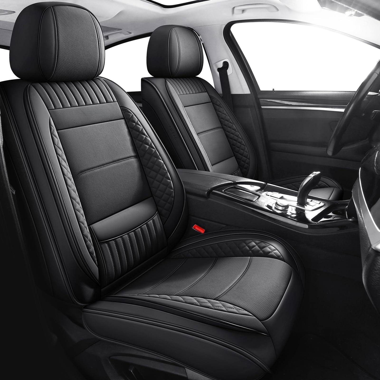 Empire DigiLabs Full Set Leather Car Seat Covers waterproof Durable ...