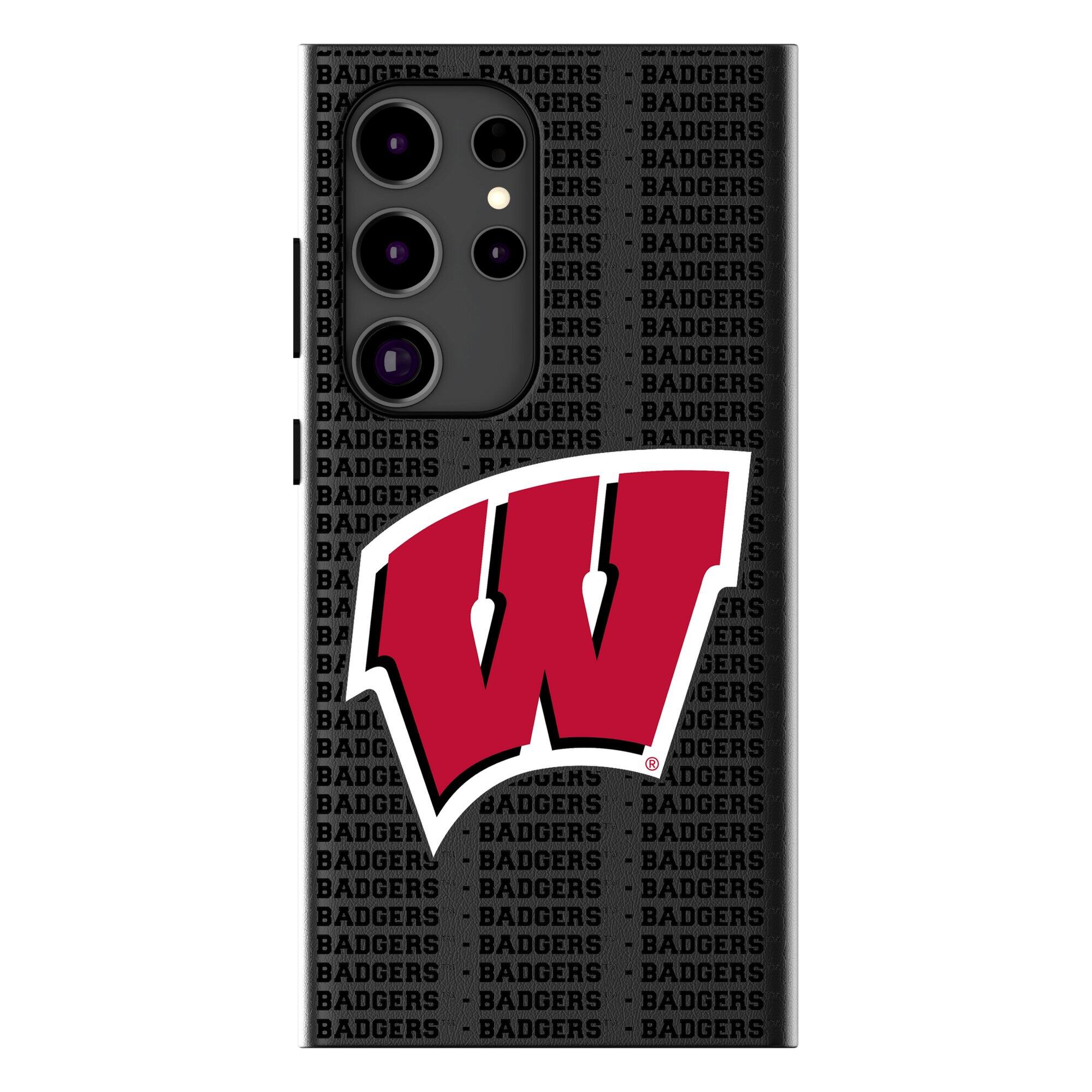 Keyscaper NCAA Wisconsin Badgers Text Backdrop Galaxy Magnetic Bump ...
