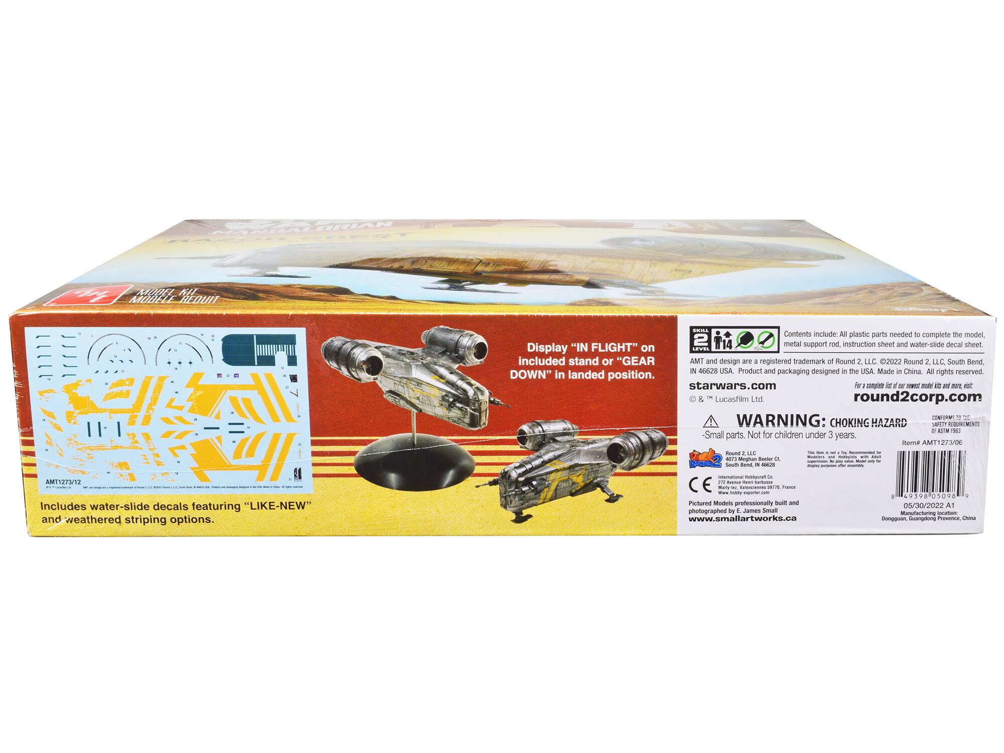 Skill 2 Model Kit Razor Crest Spaceship "Star Wars: The Mandalorian" 1/ ...