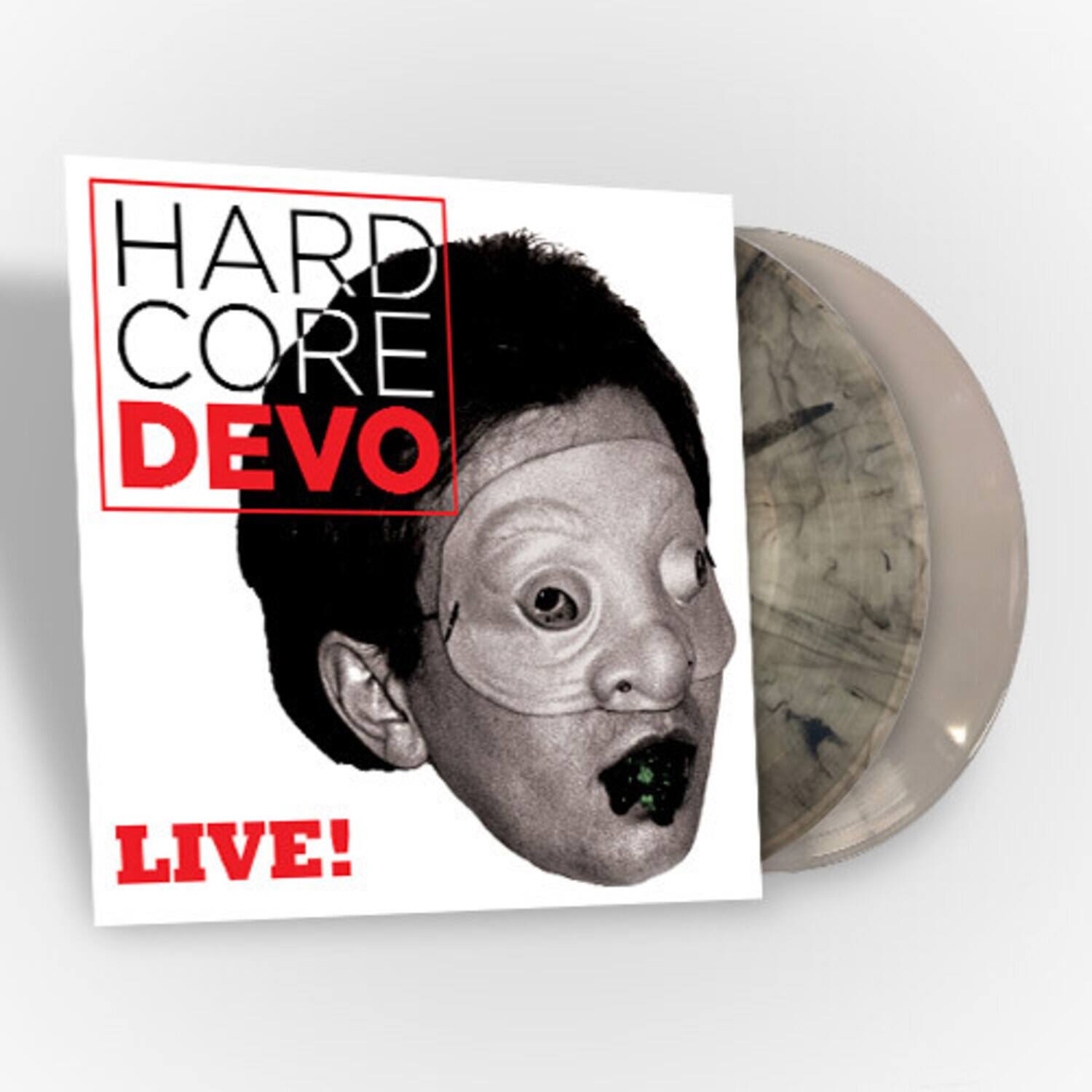Devo Hardcore Devo Live! Hardcore Edition Natural & Blackl / Natual & Milky White Vinyl VINYL LP ...