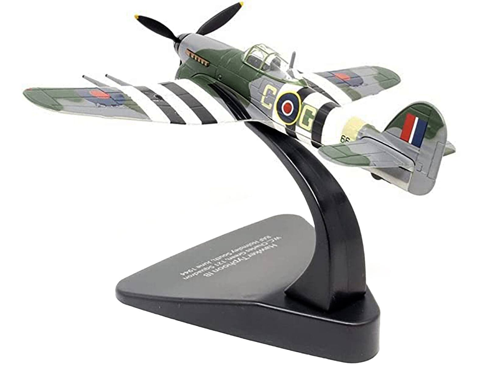 Oxford Diecast Hawker Typhoon 1B War Plane W.C. Charles Green 121 ...